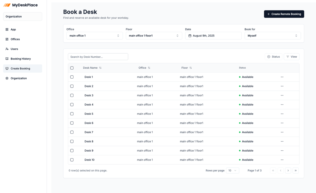 Mydeskplace | Your Modern Office Management Solution